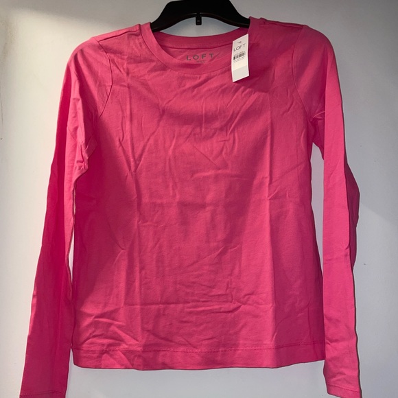 LOFT | Tops | Nwt Stunning Pink Loft Long Sleeve | Poshmark